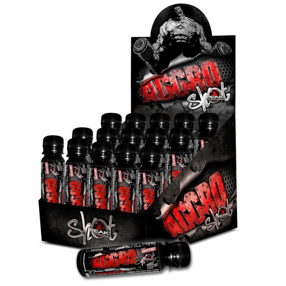 Peak Aggro-Shot Display 15 x 60ml Grapefruit, 32,90