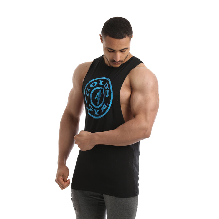 Golds Gym Drop Armhole Vest Tank Top black, 24,90